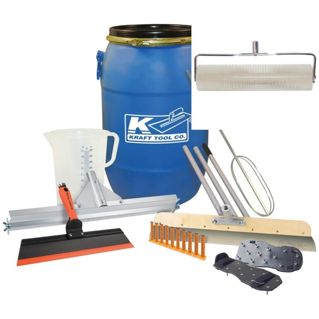 Pro Self-Leveling Kit with 18" Spike Roller | Fast Ship Tools